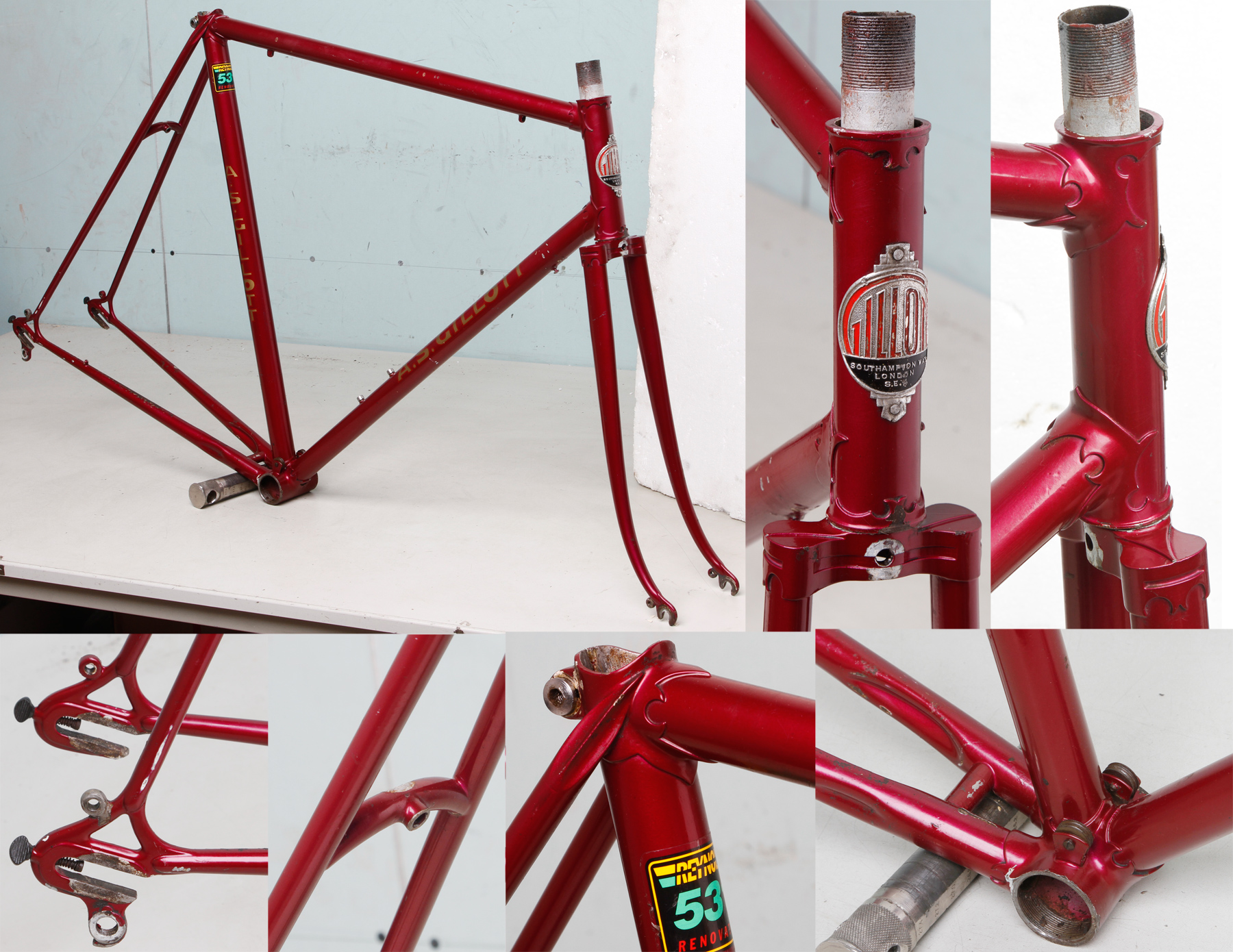 GILLOTT ROAD FRAME Nervex Pro lugs 1957