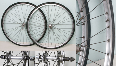 MILREMO SMALL FLANGE Q/R HUBS on 36H 27 x 1 1/4in WEINMANN CONCAVE RIMS ...