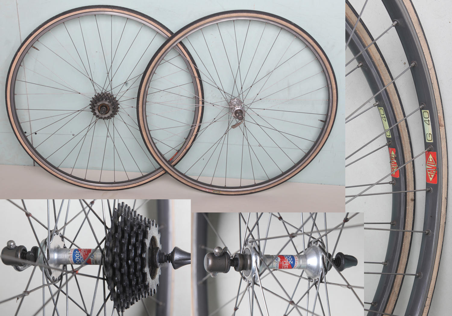 PELISSIER 2000 SMALL FLANGE CARTRIDGE BEARING FREEWHEEL HUBS on 36H ...